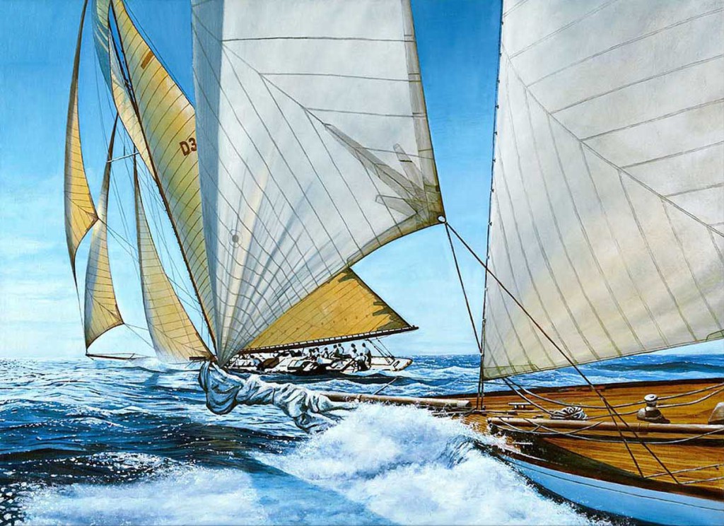 Tuiga and Lady Anne - Marine art painter and artist Niklas Amundson ...